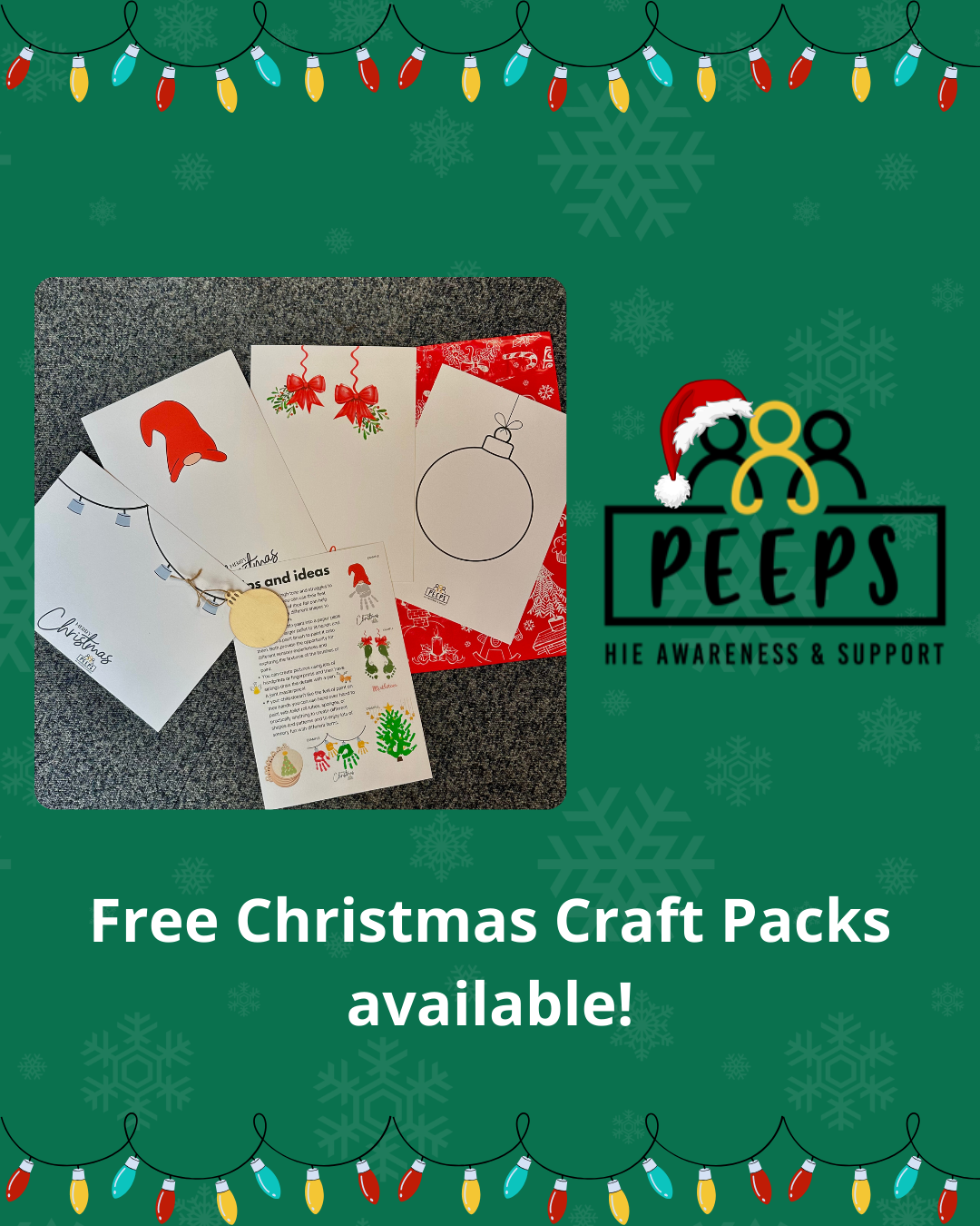 Christmas Craft Packs | Peeps | HIE Awareness & Support