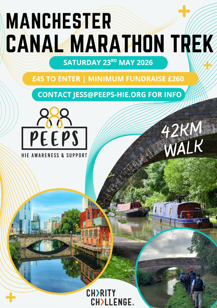 Manchester Canal Trek - Saturday 23rd May 2026 | Peeps | HIE Awareness ...